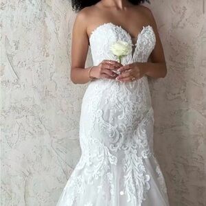 Maggie Sottero | Dresses | Maggie Sottero Toccara Strapless Lace ...